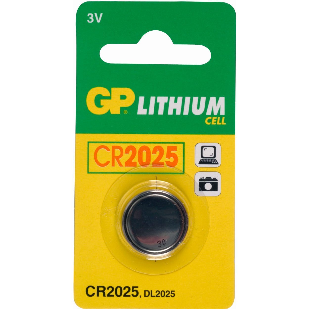 GP Lithium knoopcel CR2025, blister 1 3V - Excellentwebshop
