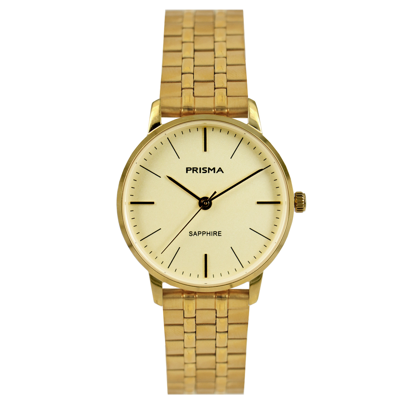 Prisma Horloge P.2091 IPG double Edelstaal Champagne - Excellentwebshop